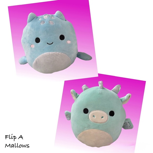 Kellytoy | Toys | Flip A Mallows By Squishmallows Miles The Dragon Lune ...